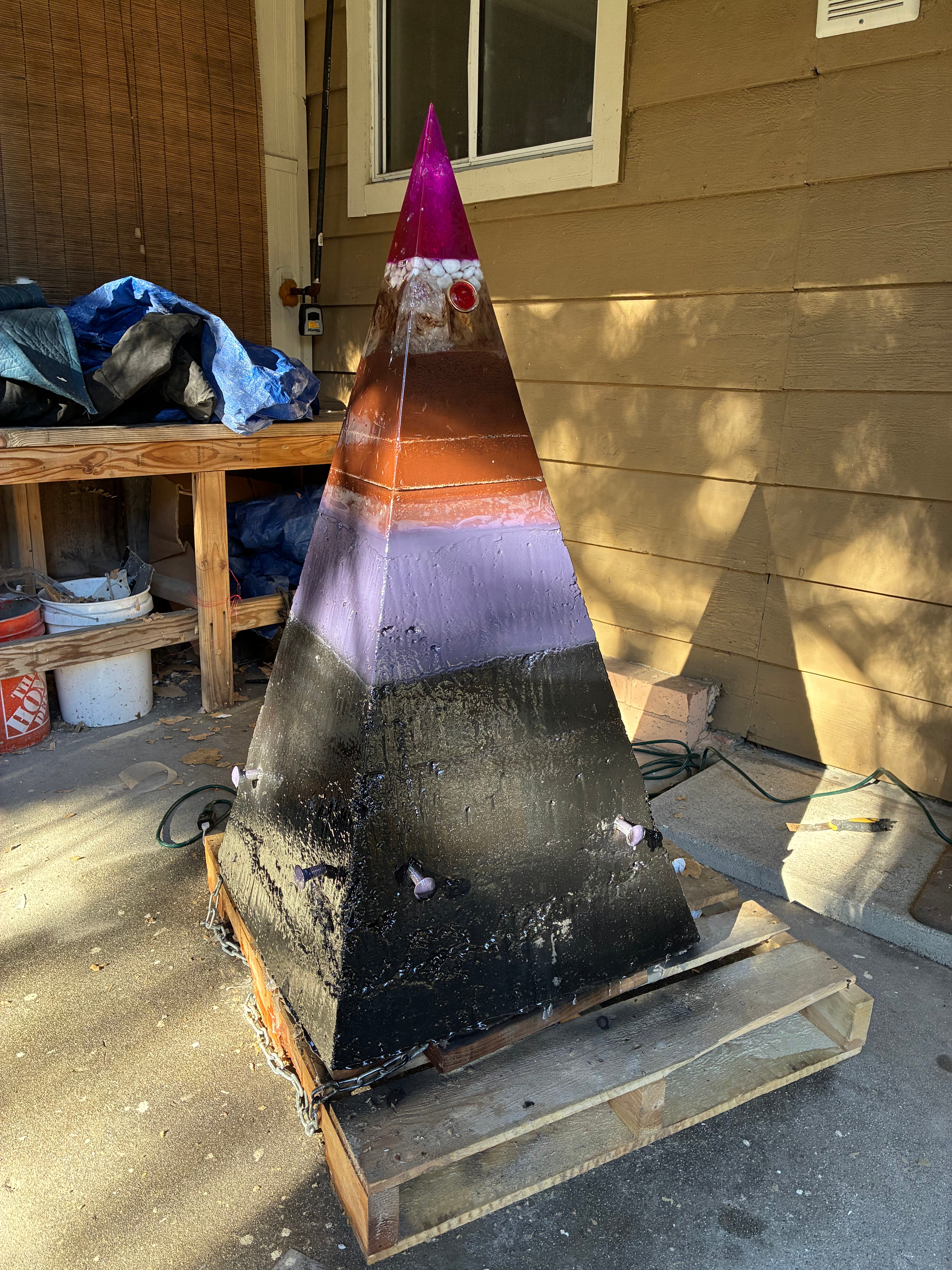 Nebula 144 A – Massive 4-Foot Tall Megalithic Brazilian Quartz Pyramid ...